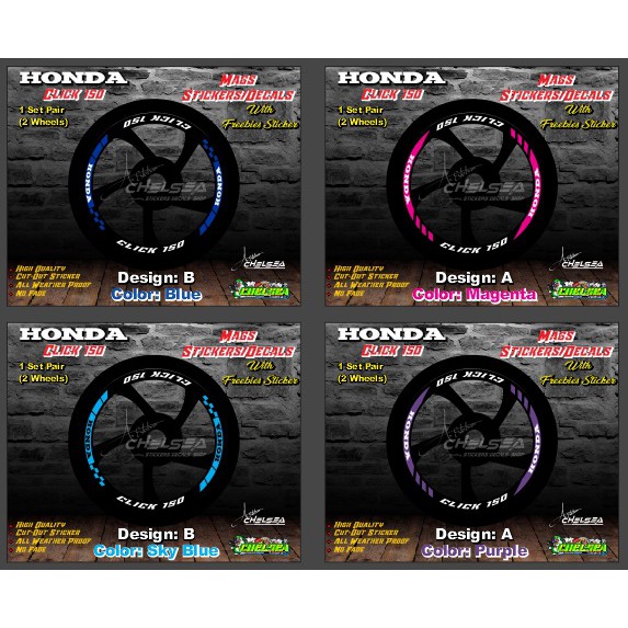 Honda Click 150 MAGS Decal/Sticker | Shopee Malaysia