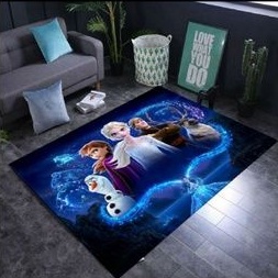 karpet frozen velvet 3d 150x90cm / carpet frozen velvet 3d | Shopee ...
