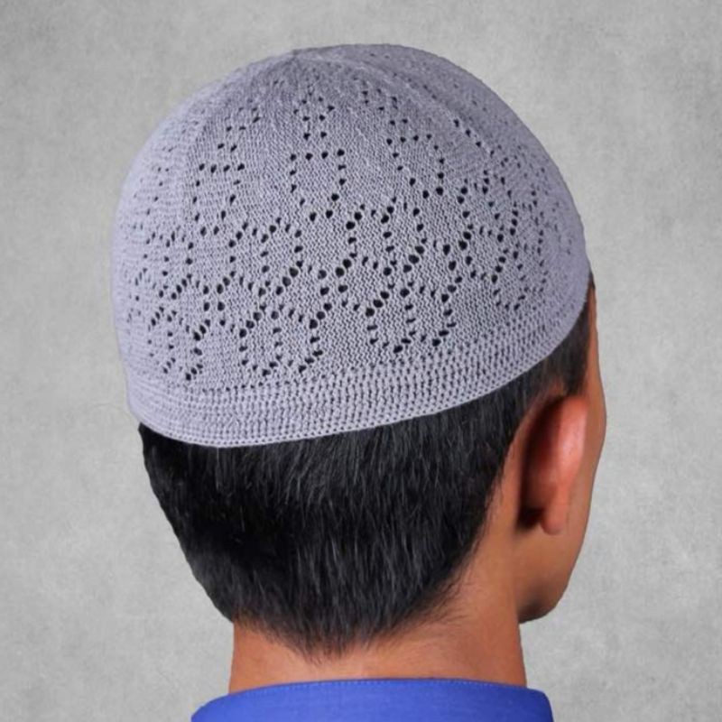 KOPIAH TURKEY Kait Cap Free Size MUSLIM UMRAH HAJI pakaian ibadah ...