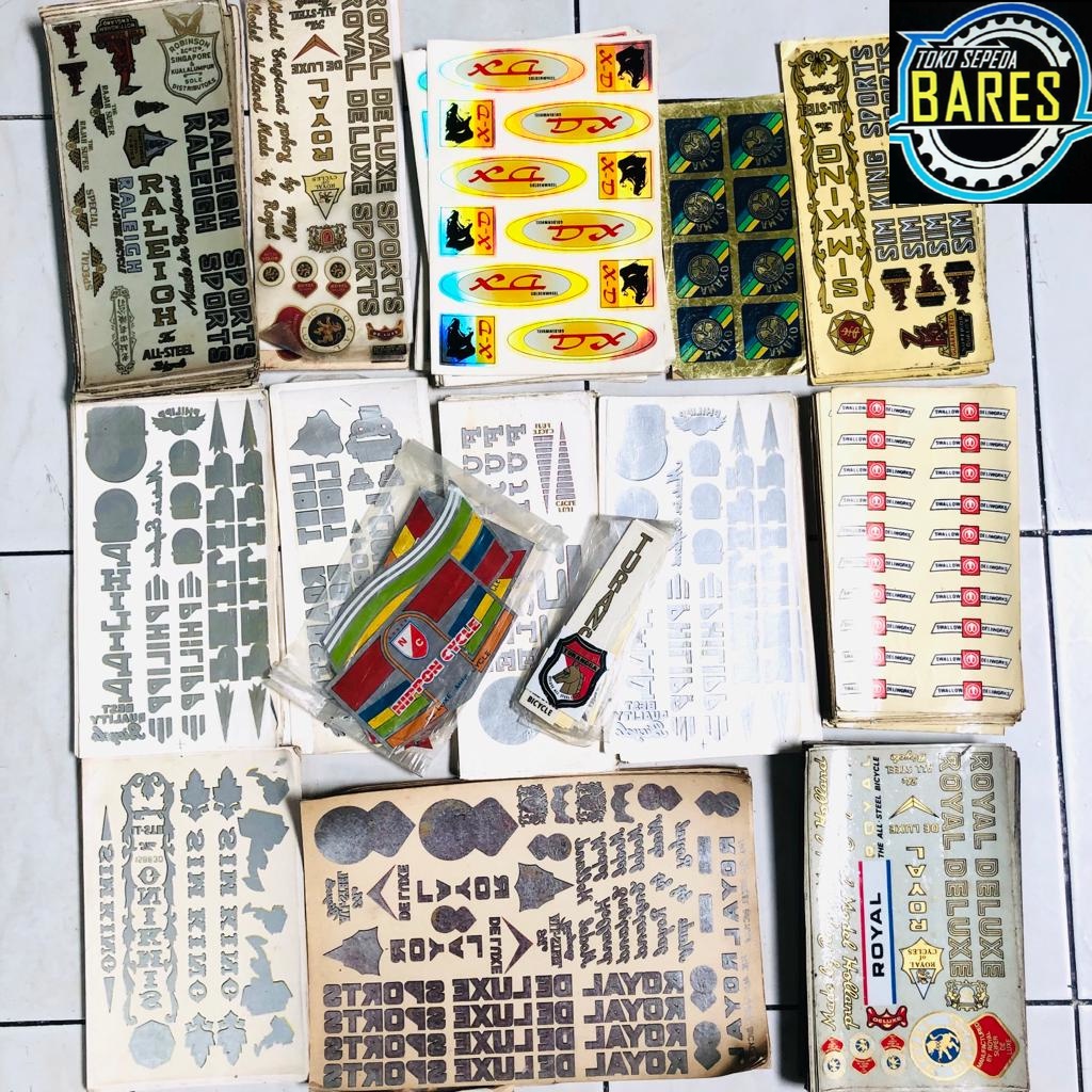 Sticker / Decal / Press / Transfer for Classic Jengki / Onthel Bicycles ...