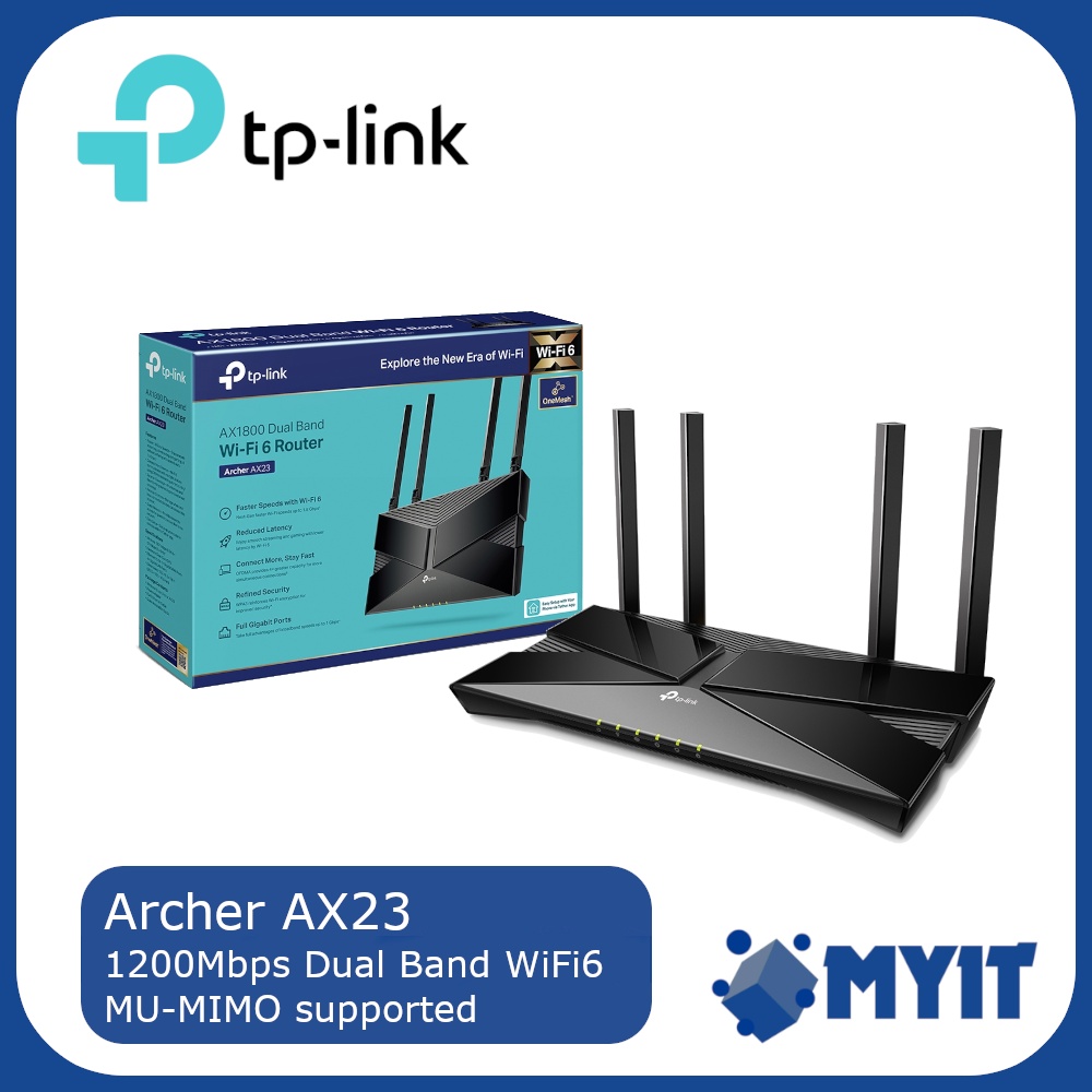 TP-Link Archer AX23 AX1800 Dual Band WiFi 6 Modem Router OFSMA Suppot ...