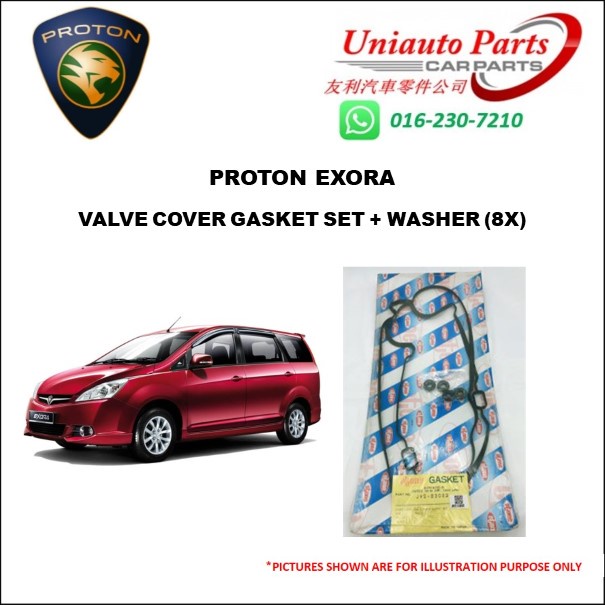 PROTON EXORA VALVE COVER GASKET SET + WASHER (8X) | Shopee Malaysia