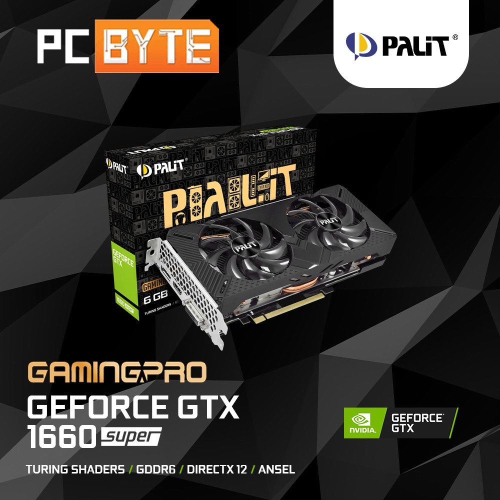 PALIT NVIDIA GeForce GTX 1660 Super GAMING PRO 6GB GDDR6 Graphic Card ...