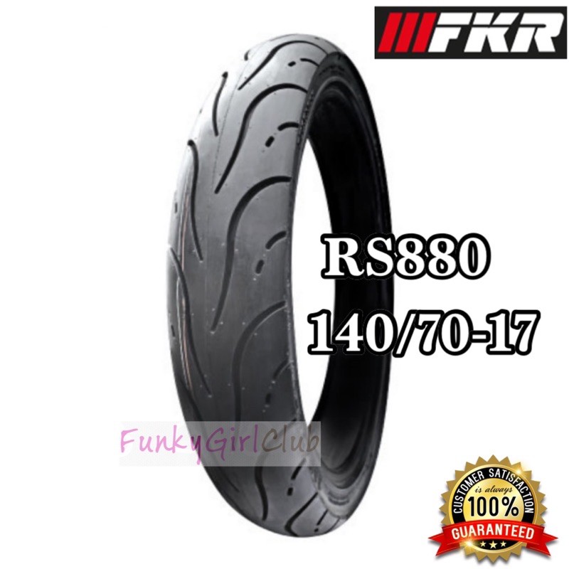 TAYAR FKR RS880 GALLANT 140/70-17 Tubeless Tyre Bunga Michelin Pilot ...