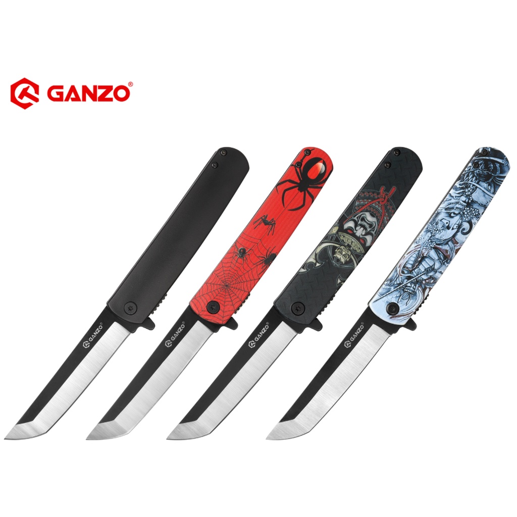 [Ready Stock] Ganzo G626-GS G626-RD G626-BS Lock Folding Camping Knife Design for Fishing ...