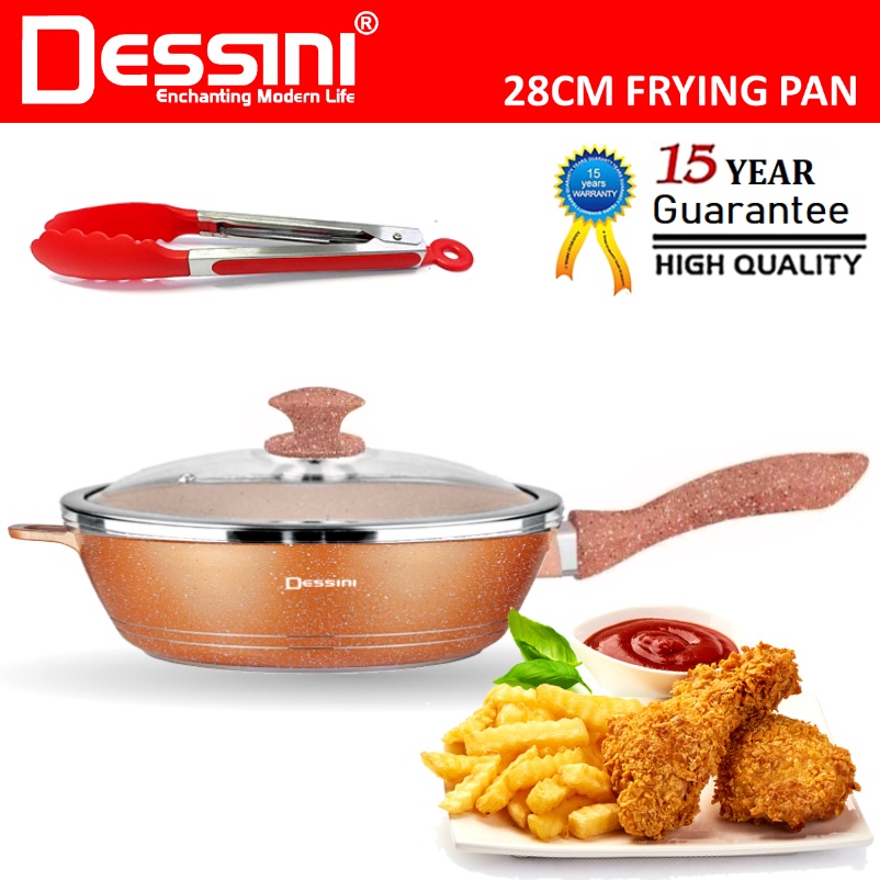 【ORIGINAL】 DESSINI ITALY 28CM Frying Pan Die Cast Aluminium Non Stick ...