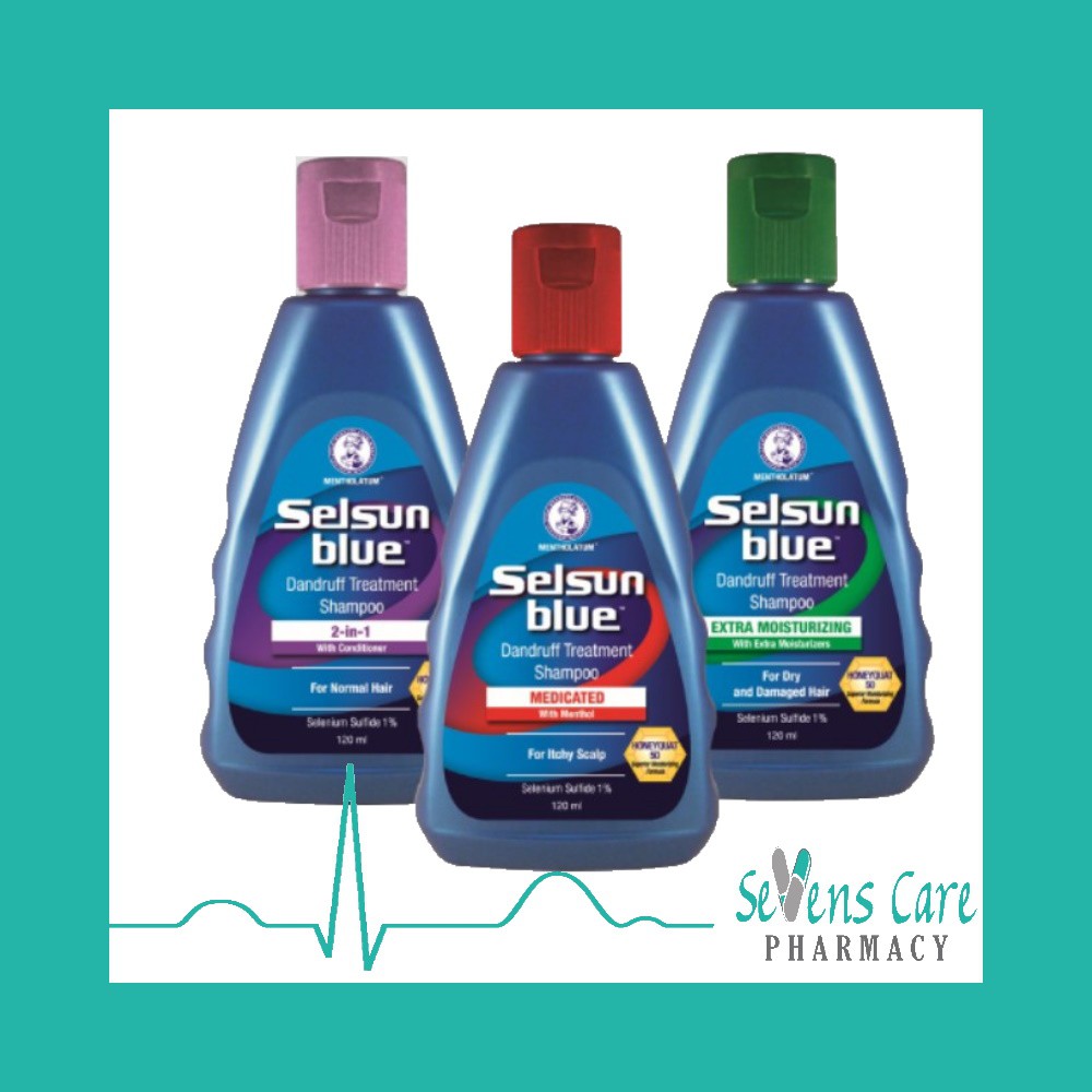 SELSUN BLUE EXTRA STRENGTH SHAMPOO WITH MENTHOL (120ML) | Shopee Malaysia