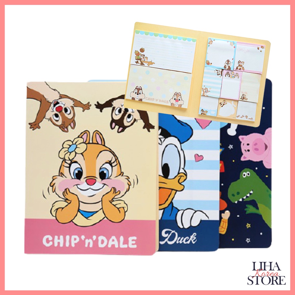 🎈DAISO KOREA X Disney Chip and Dale Toy Story Donald Duck Sticky memo ...