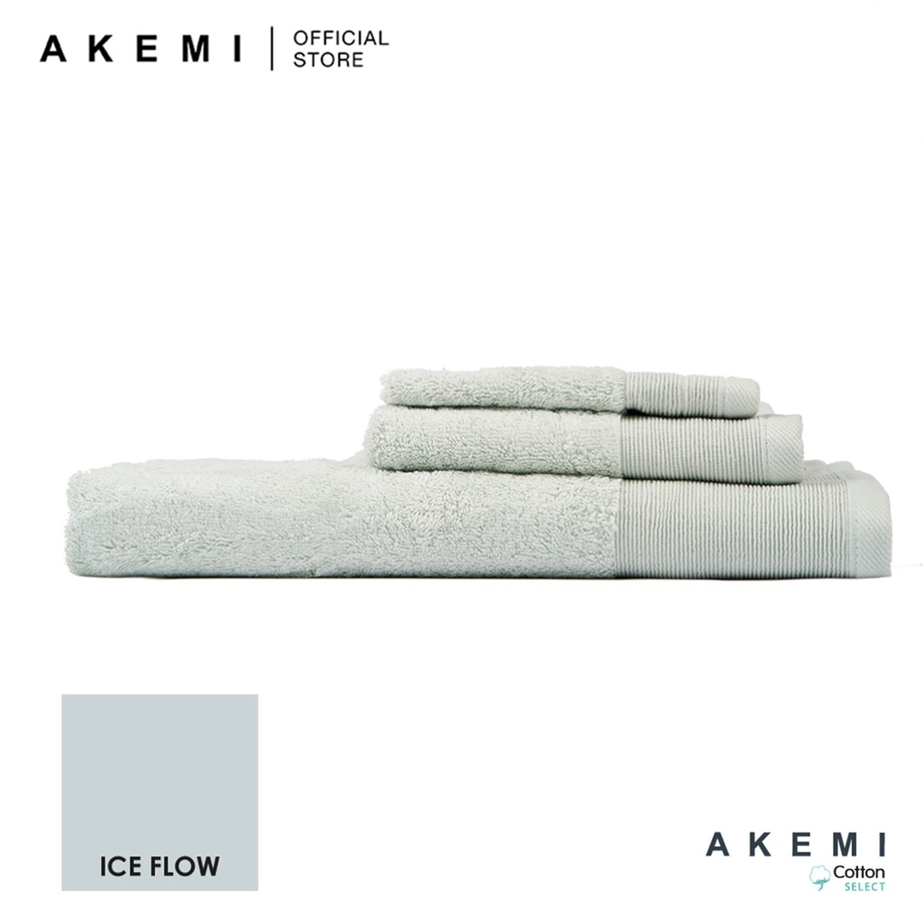AKEMI Cotton Select Bamboo Cotton Face Towel (33cm x 33cm) | Shopee ...