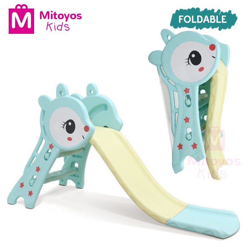 Mitoyos Wooby Foldable Kids Slide Play Toy Home Playground Long Slider ...
