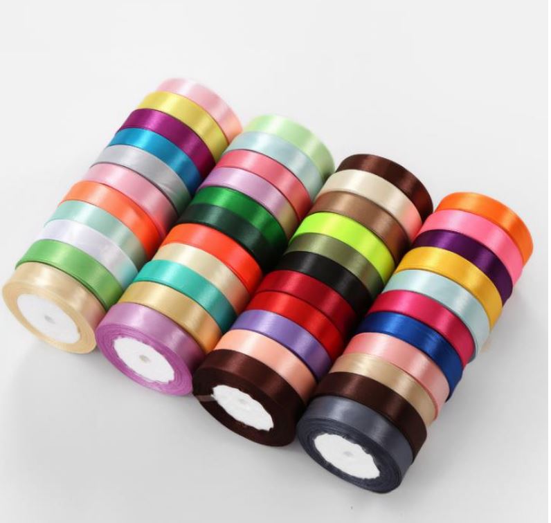 25yard 1.5cm Satin Ribbons Artificial Silk Roses Crafts Supplies Sewing ...