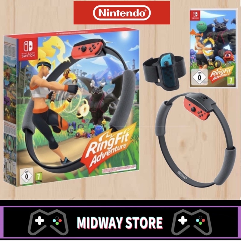 Nintendo Switch Ring Fit Ringfit Adventure Full Set With Game(ORIGINAL ...
