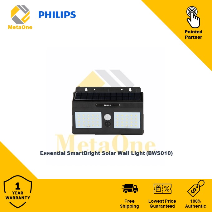 Philips Professional Lighting - Essential SmartBright Solar Wall Light ...