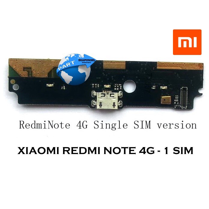 Xiaomi Redmi Note 4g 1 Sim Flexible Board PCB Charger & Mic Connector ...