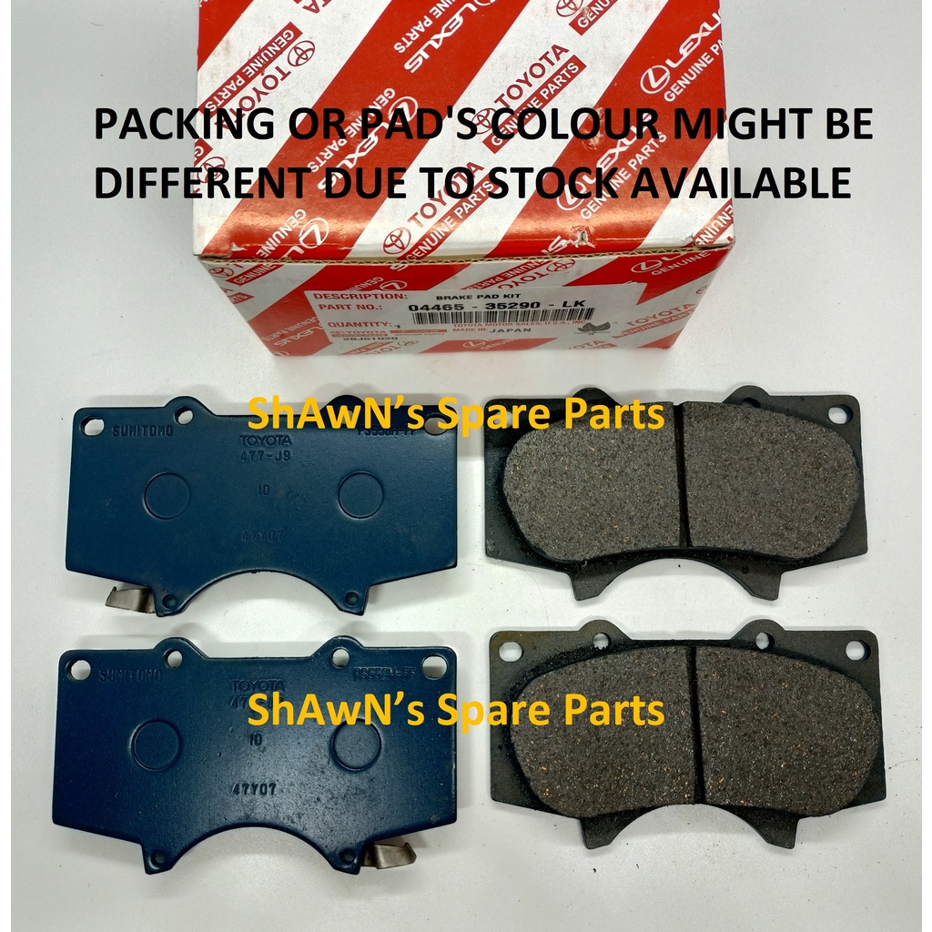OEM Front SET Disc Brake Pad Toyota Hilux REVO ROGUE ROCCO GUN125 ...