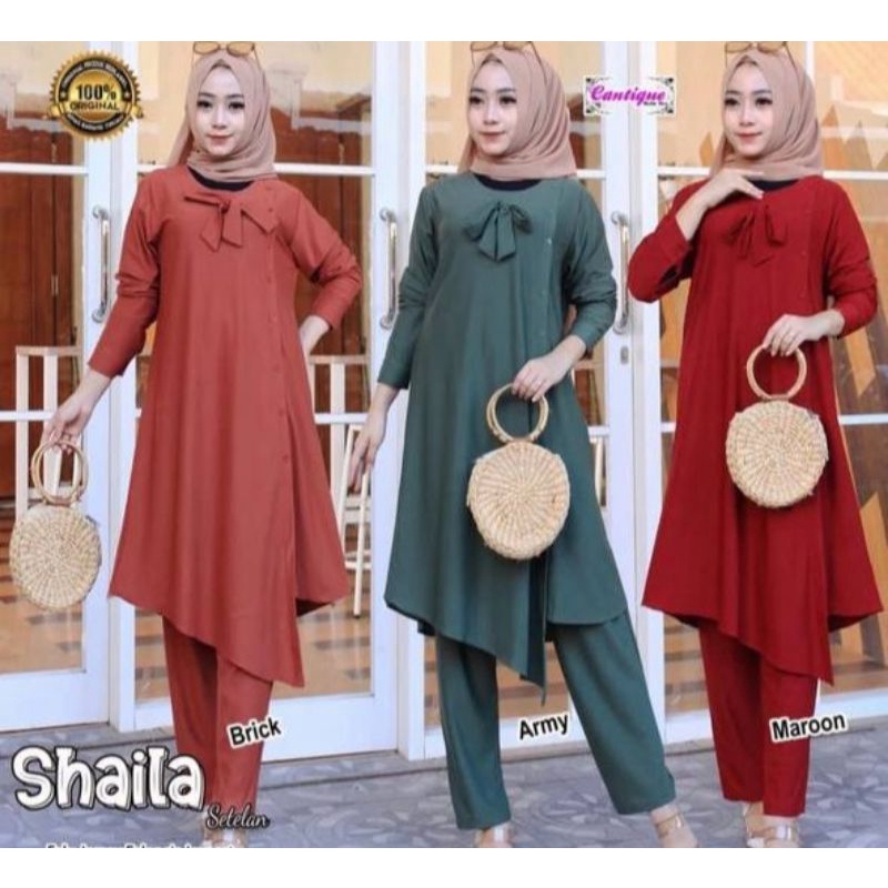 💕[READY STOCK]💕CB_Shopreadystok NEW SET VIRAL SHILA (BLOUSE+PANT 2IN1 ...