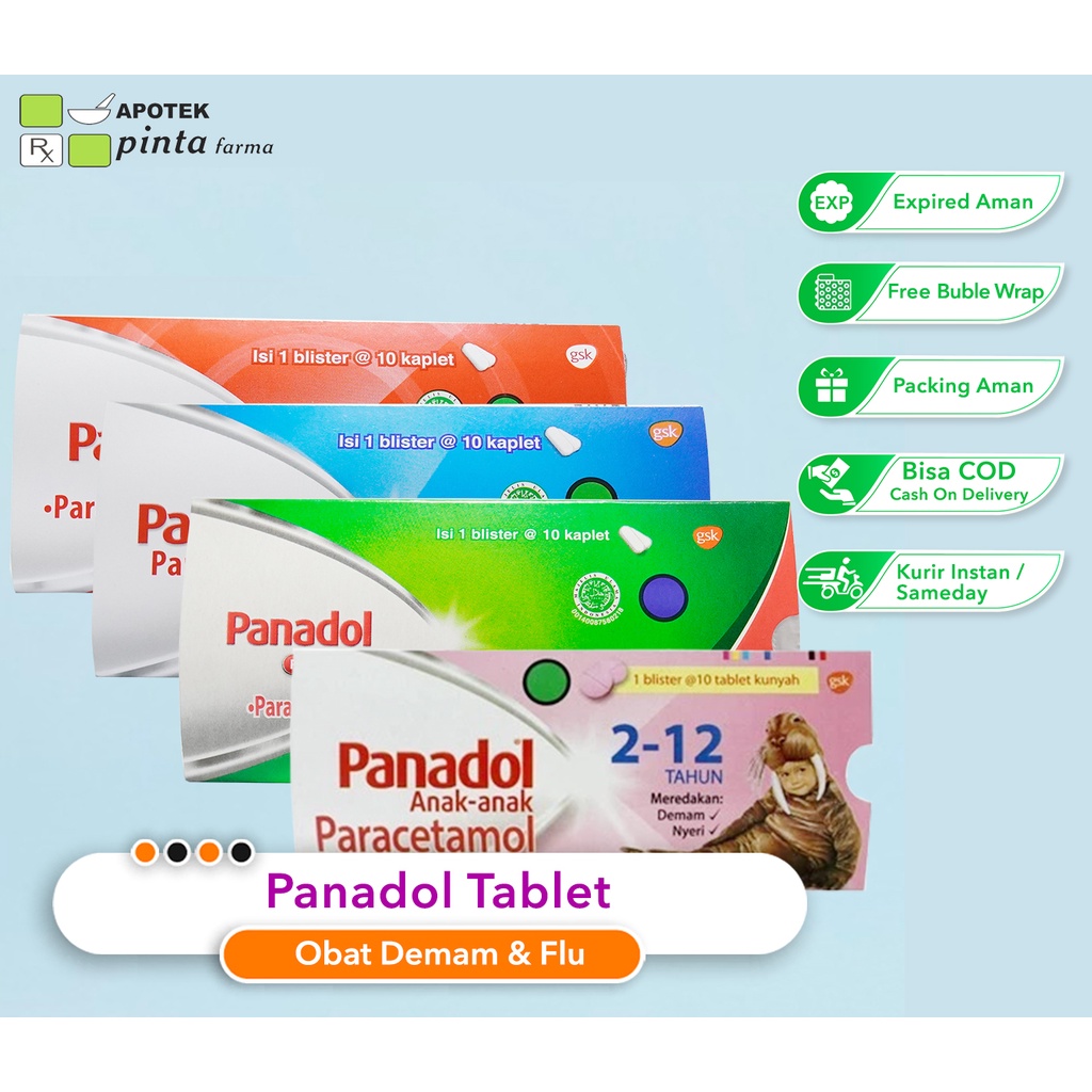 Panadol Blue / Panadol Extra / Panadol Flu & Cough / Panadol Children ...