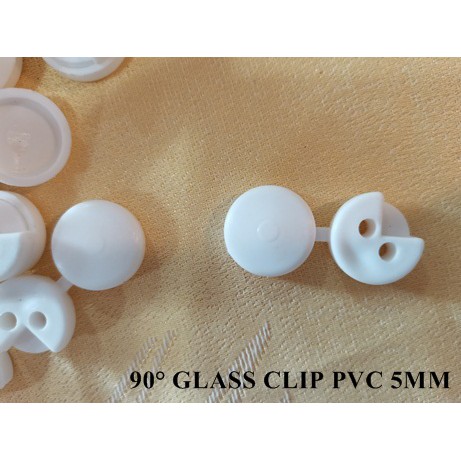 (10/30PCS) 90° /180° Glass Clip PVC 5MM | Shopee Malaysia