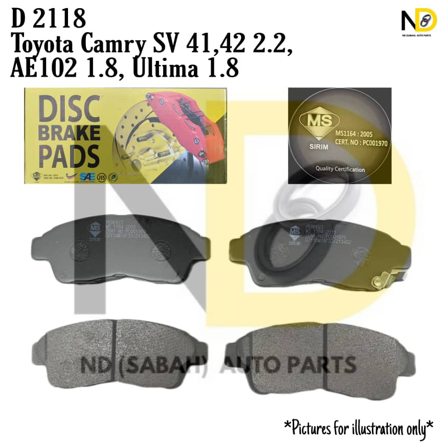 TOYOTA CAMRY SV41 / SV42 2.2 94" / COROLLA AE102 1.8 / ULTIMA 1.8 D2118 ...