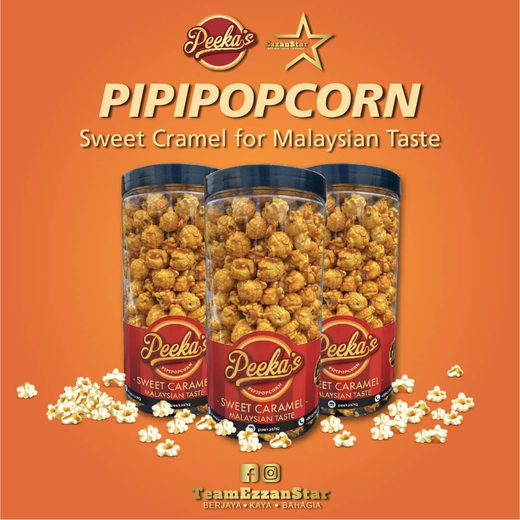 💥[HARGA RUNTUH!!! ]💥PEEKA'S PIPIPOPCORN Sweet Caramel For Malaysian ...
