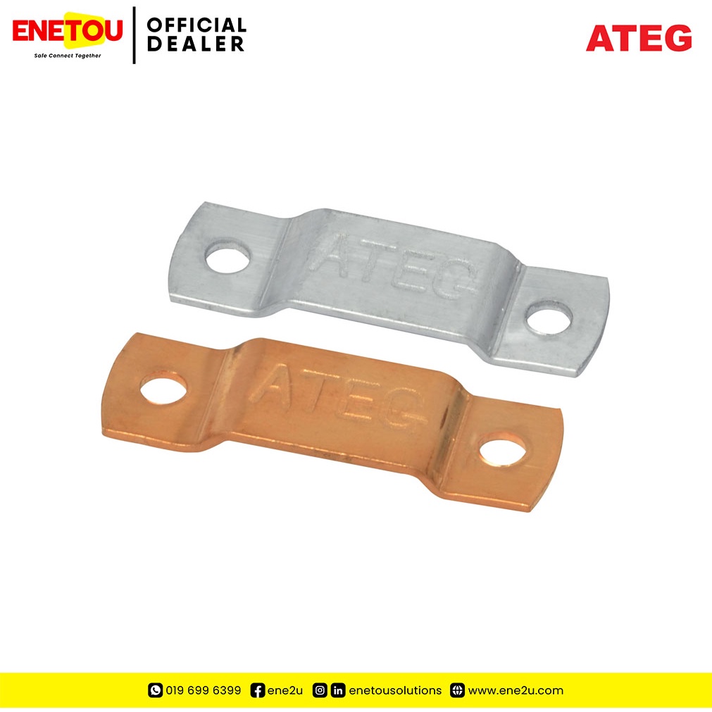 ATEG ALBG253 Lightning Conductor Fixing Tape Clip 25 x 3mm Aluminum ...