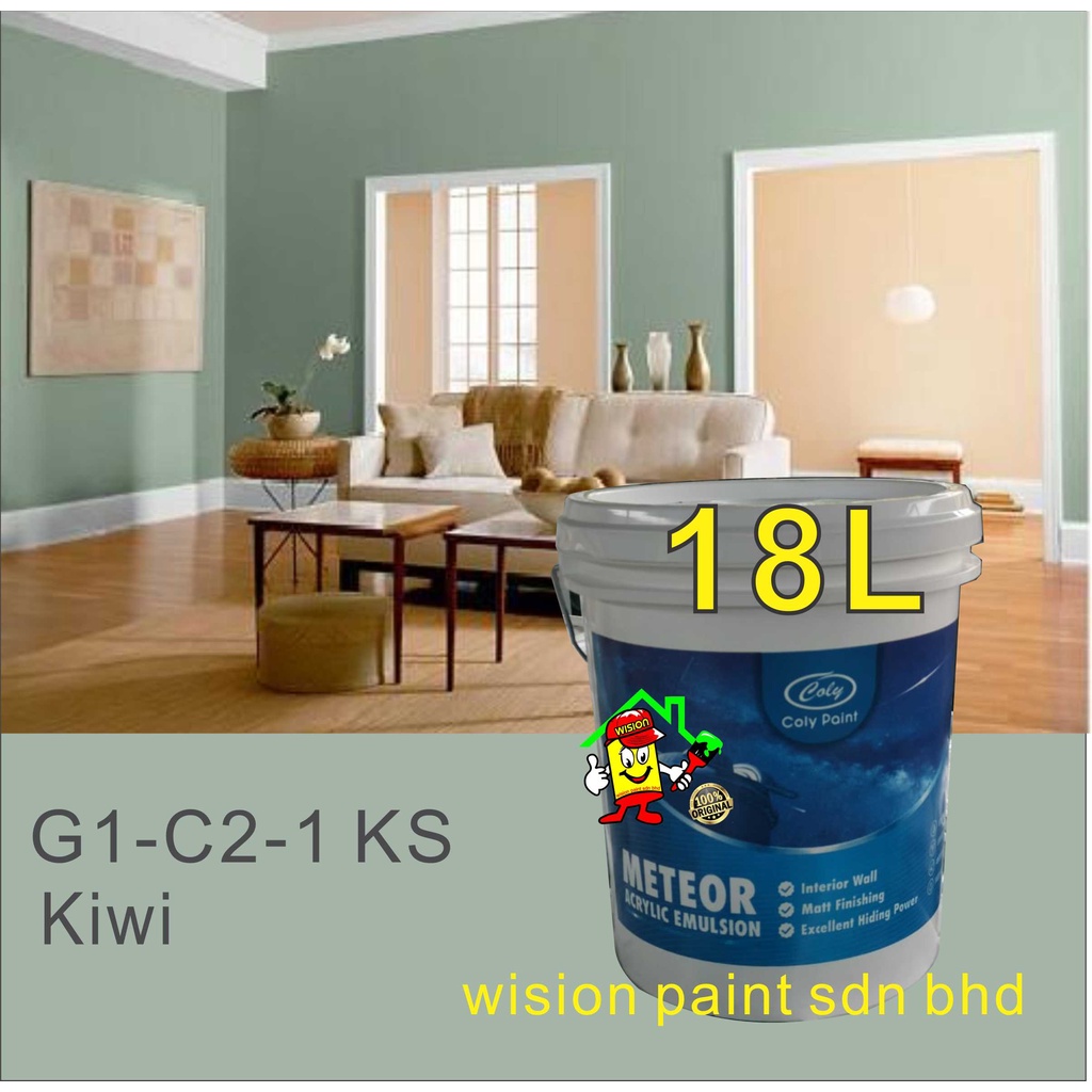 18 Litre ( Coly Paint Meteor Acrylic Emulsion ) Interior Paint ...