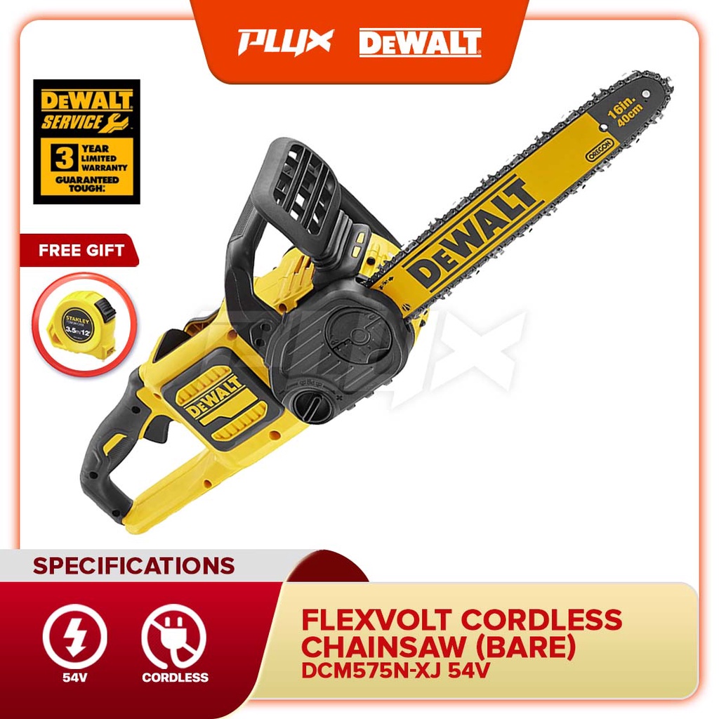 DEWALT DCM575 XR Cordless Flexvolt Chainsaw (Bare unit -No Battery ...