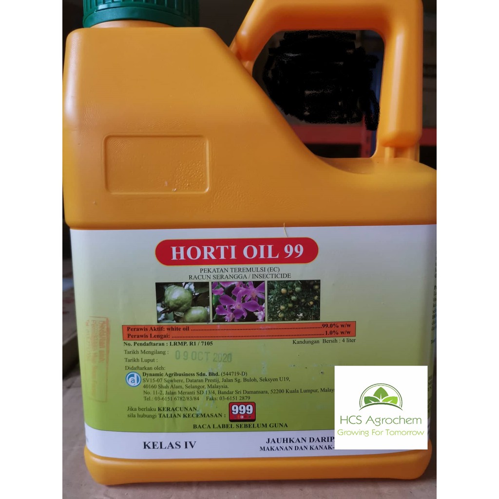 (+-4lit) white oil Horti oil 99 racun serangga | Shopee Malaysia