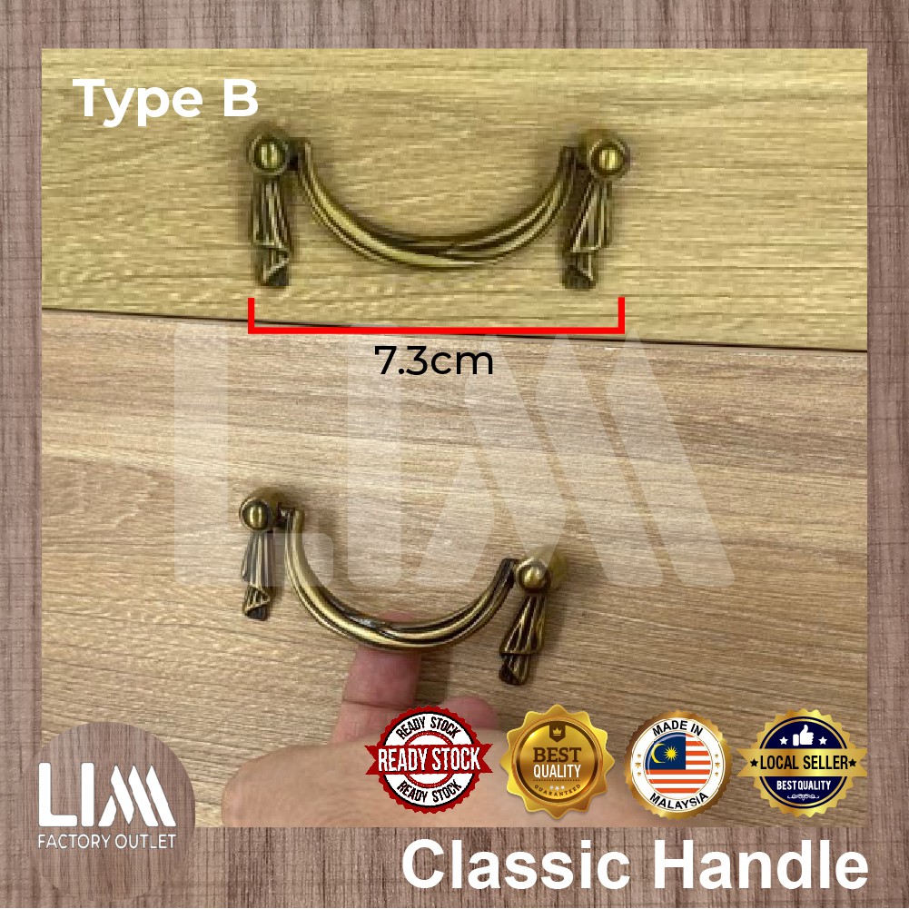 Classic Door Handle Drawer Handle Pemegang Klasik Pintu Antique Handle ...