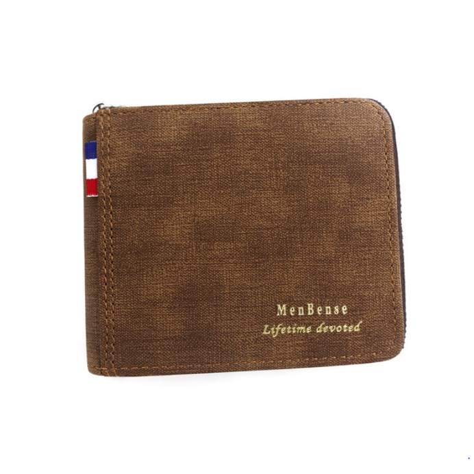 MENBENSE Man Wallet Short Wallet Zip Wallet Card Wallet | Shopee Malaysia