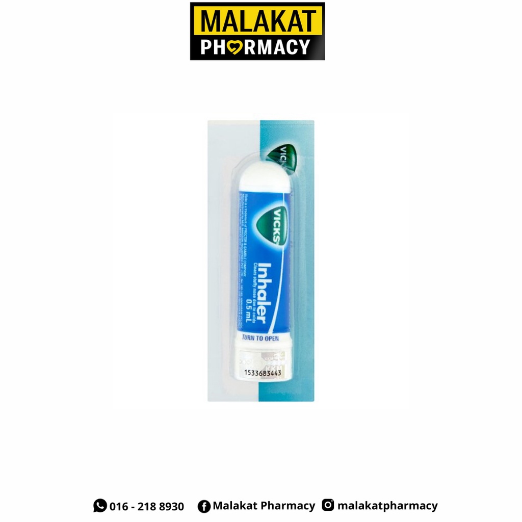 Vicks Inhaler 0.5Ml (Hidung Tersumbat) | Shopee Malaysia