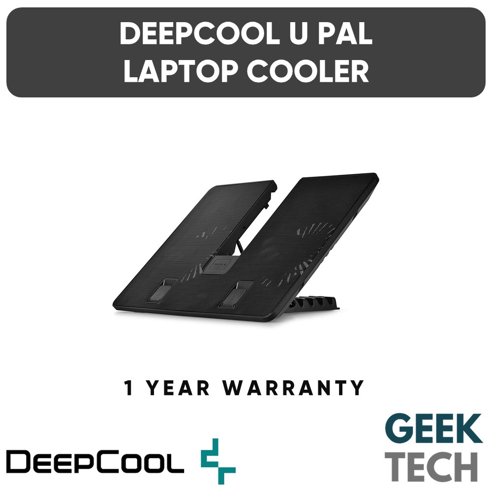 DEEPCOOL U Pal Mini Laptop Notebook Cooler - 6 Adjustable Supporting ...