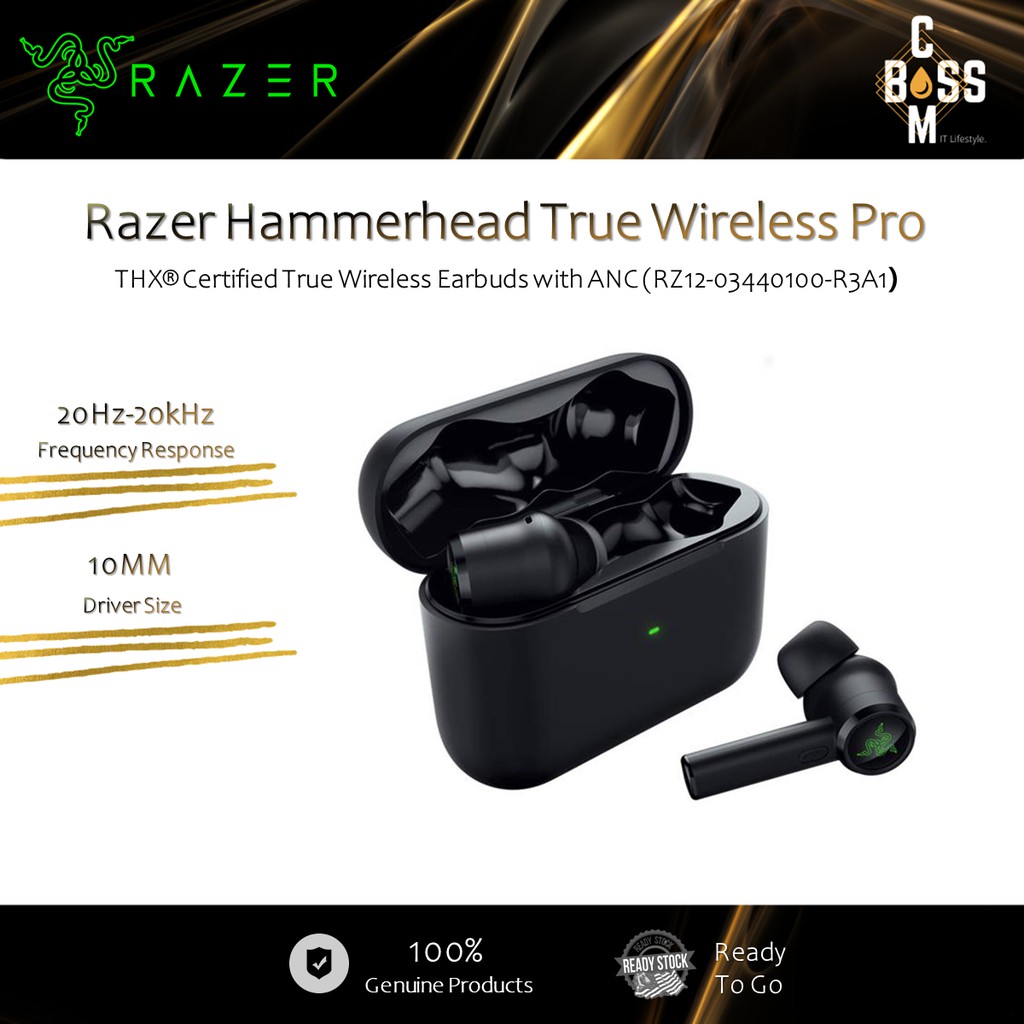 *Ready Stock* 100% Original Razer Hammerhead True Wireless Pro Earbuds ...
