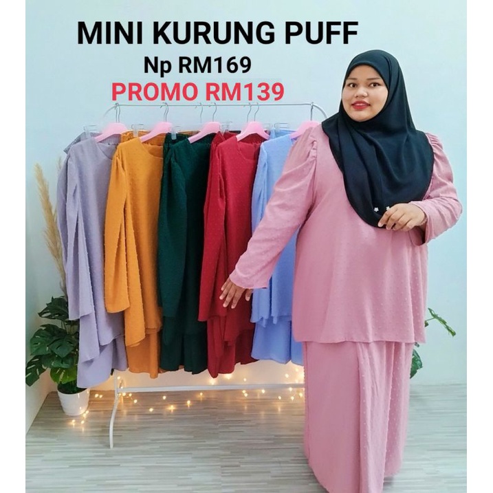 MINI KURUNG PUFF FOR PLUSSIZE | Shopee Malaysia
