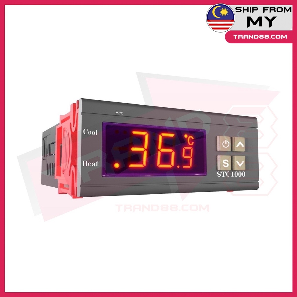Trand88 STC-1000 Digital Thermostat Temperature Controller for Aquarium Incubator 110-220V 12V ...