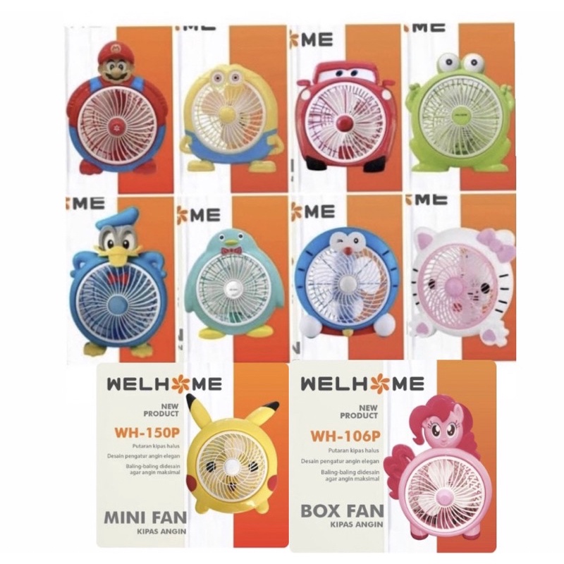 Boxfan/welhome Table Fan/Portable Mini Fan Minion Character My Little ...