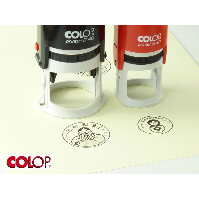 RUBBER STAMP COLOP Self-Inking Round R17 R24 R30 R40 | Shopee Malaysia