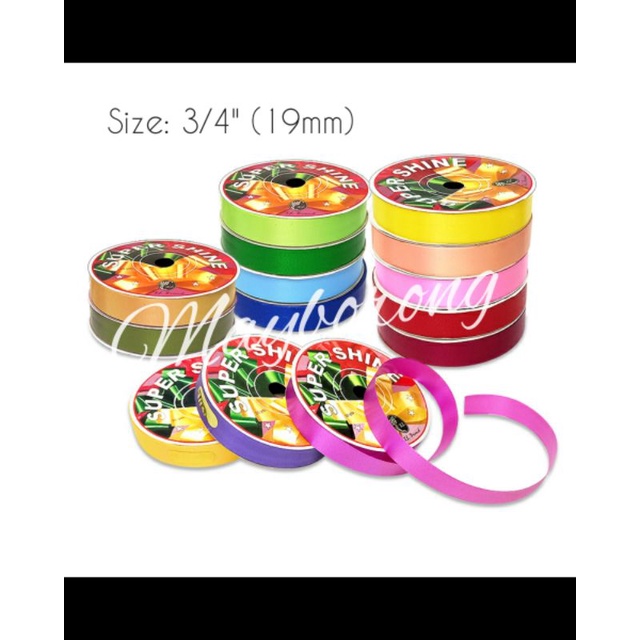 Plastic Ribbon Reben Plastik Gift Ribbon 3/4" (18MM) | Shopee Malaysia