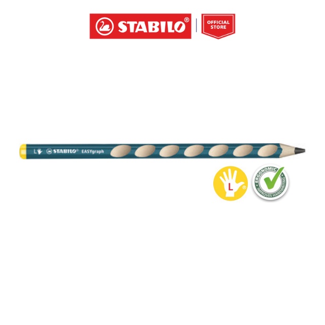 STABILO EASYgraph 2B/HB for Left/Kiri Right Handed Pencil Writing ...