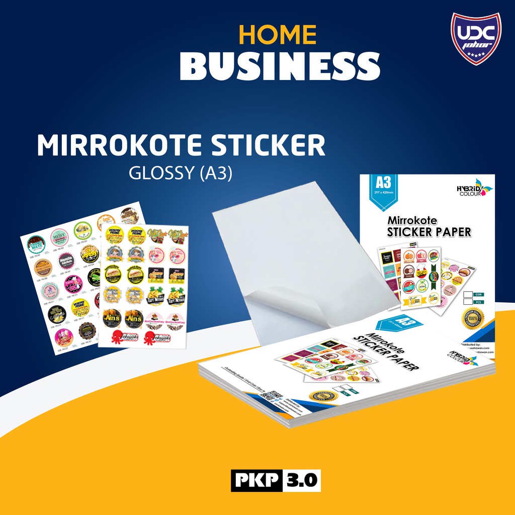 [READY STOCK] MIRRORKOTE STICKER PAPER A3 SIZE (100pcs/rim) | Shopee ...