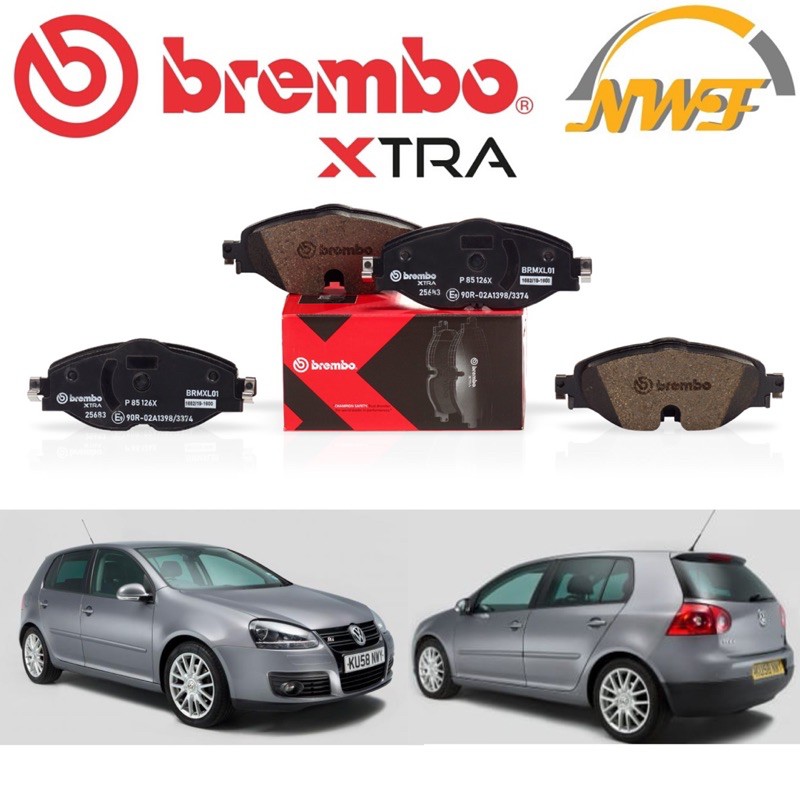 [XTRA] BREMBO BRAKE PAD FRONT VOLKSWAGEN GOLF 2.0 GTI MK5 / R32 MK5 / GOLF R (MK6) | Shopee Malaysia