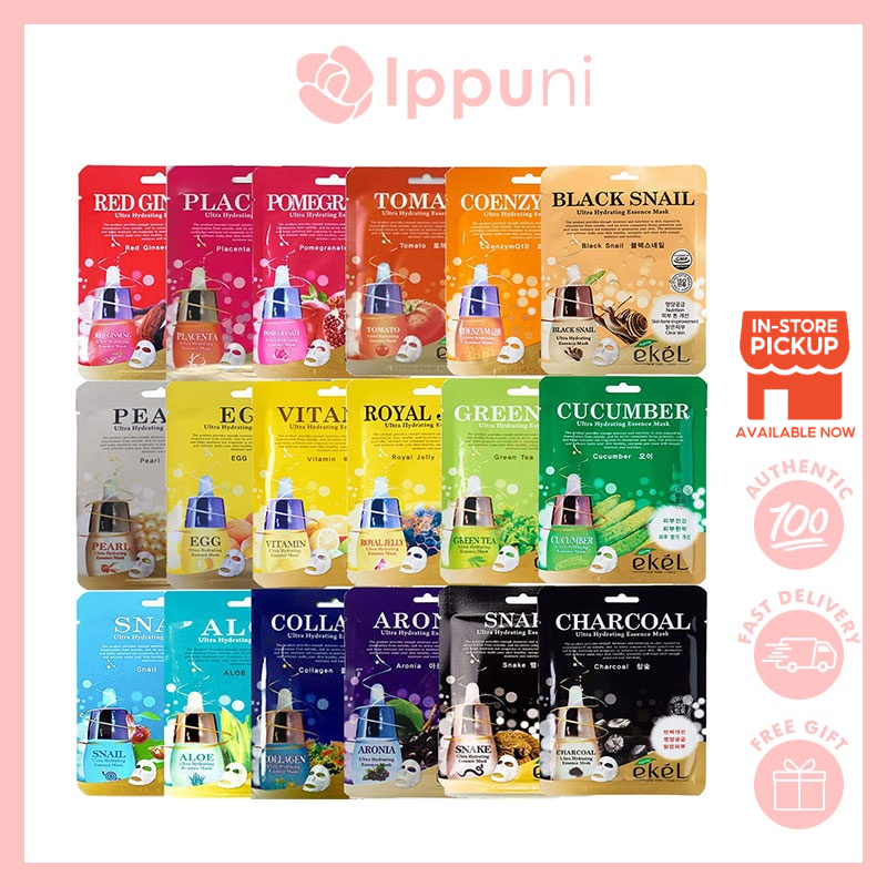 EKEL Ultra Hydrating Essence Mask (25 Types) | Shopee Malaysia