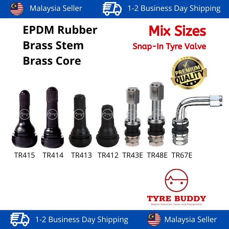 Tyre Valve All Types; Car, Motorcycle, TR412 TR413 TR414 TR415 TR48E ...