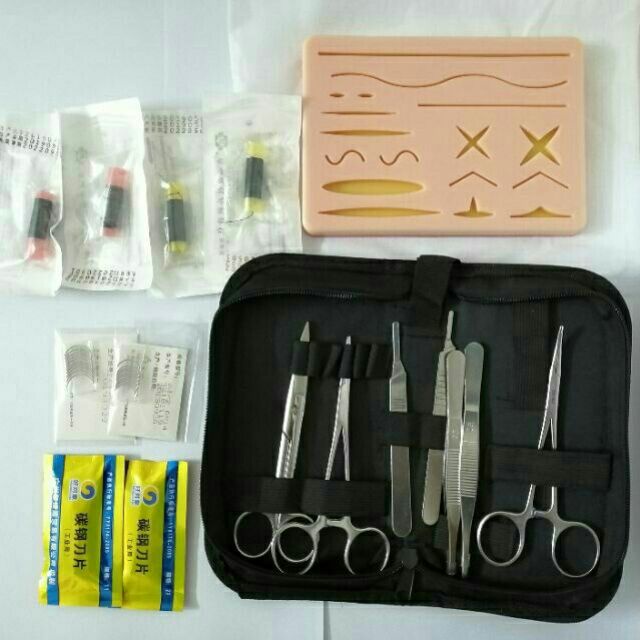 🔰Ready stock🔰 Stainless Steel Suture Kit/ Dissection Set with Medical ...