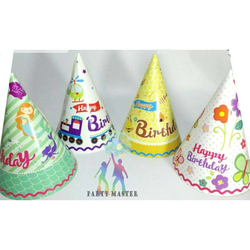 Partymaster Birthday Hats Happy Birthday Hats Bee Small Yellow / Hbd ...