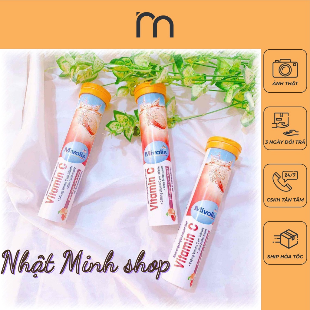 German Mivolis Effervescent Tablets, Vitamin C and other flavors Genuine immune system ...