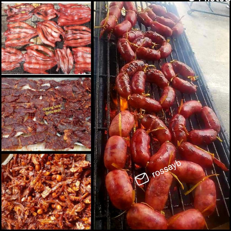 (usus ori) TONGMO SOSEJ KEMBOJA/DAGING SALAI/IKAN HARUAN SALAI/SAMBAL ...