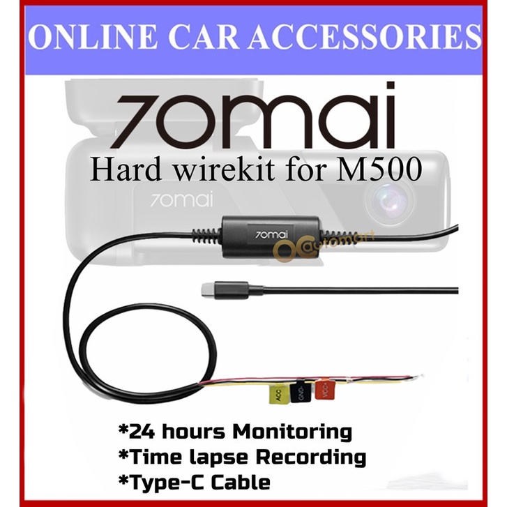 70mai Hard Wirekit For M500 ( Type-C ) Wire Kit UP03 | Shopee Malaysia