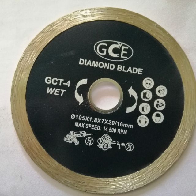 GCE Diamond Cutting Disc (Wet) | Shopee Malaysia