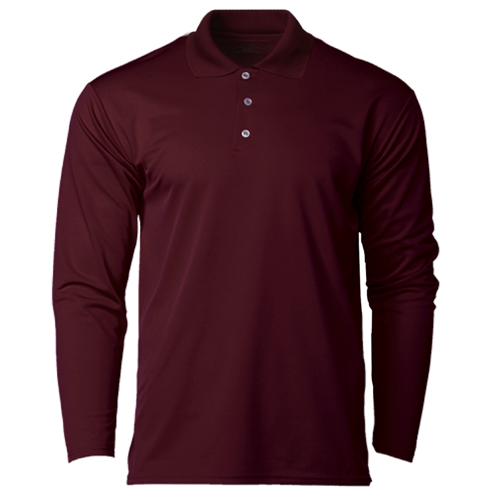 GILDAN x Crossrunner Microfiber Long Sleeve Polo Shirt Microfiber ...